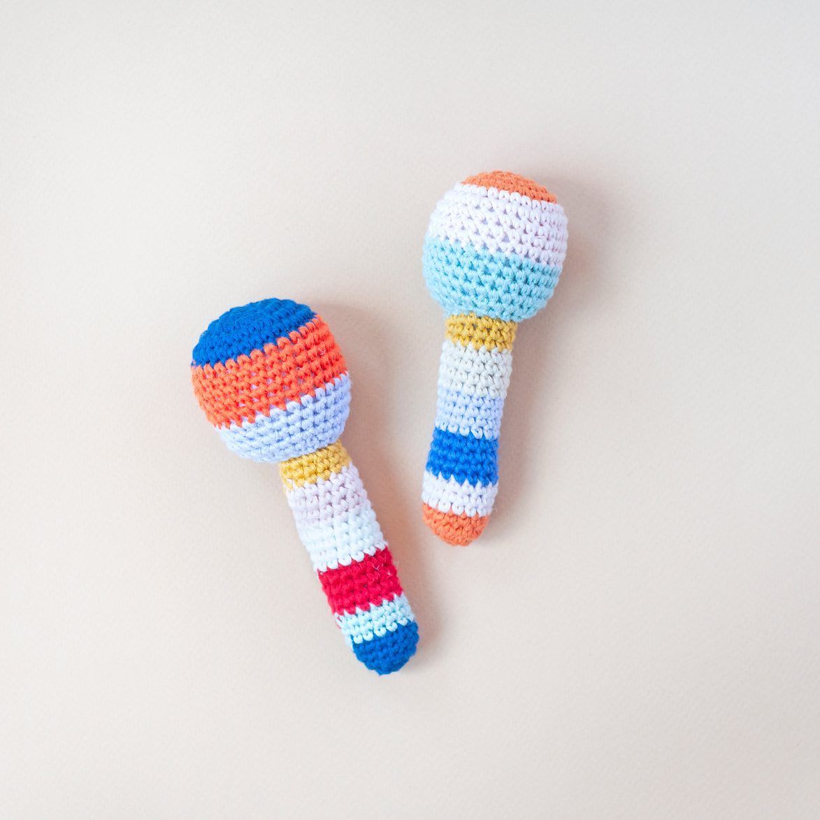 Crochet Maracas Rattle Rainbow — Global Affairs